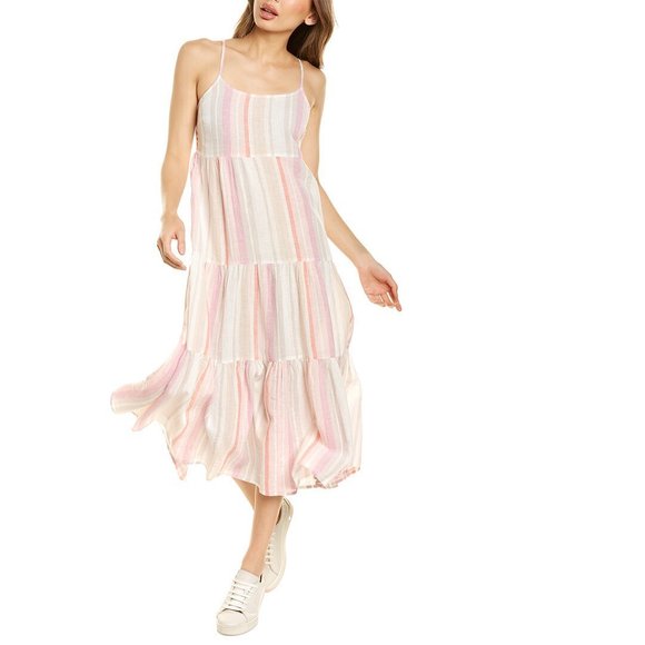 beachlunchlounge | Dresses | Beachlunchlounge Lana Linenblend Midi ...